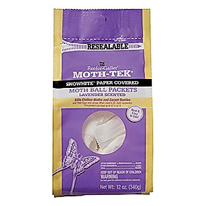 Reefer-Galler Moth-Tek Lavender Scented Moth Ball Packets, Kills Clothes Moths, Carpet Beetles, Eggs & Larvae, 12 oz