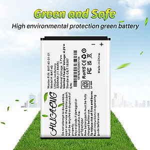 HUAENG BAT-40 Battery, (Upgraded) 3200mAh High Capacity Replacement Battery for AT&T IFWA-40 IFWA40 Mobile Hotspot Rechargeable Lithium-ion Battery