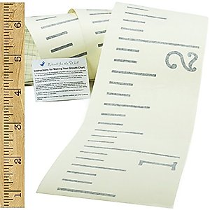 Vinyl Growth Chart | Single Transfer for Easy Application | Kids DIY Height Wall Ruler Kit | Large Measuring Tape Sticker Number Decal Wood Measure Chart Wooden Board Children Decor Growing Baby Room