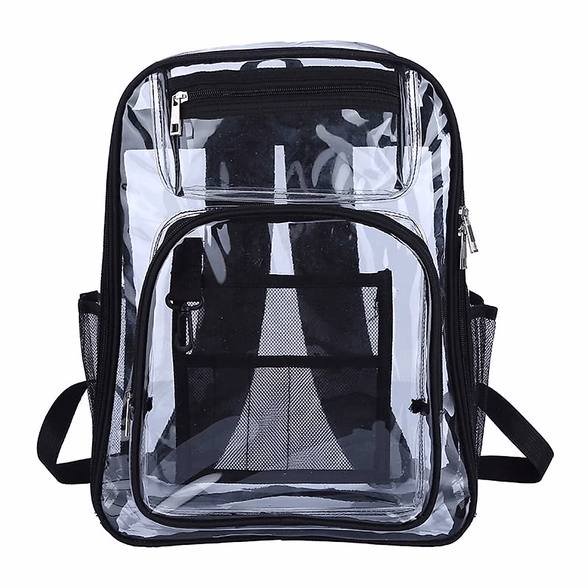 Birity Clear Backpack Heavy Duty,Large PVC Transparent Backpack,See Through Book Bag,Transparent Backpack For Teenager and Adults,Clear Bookbag for School,Sports,Work,Travel, College