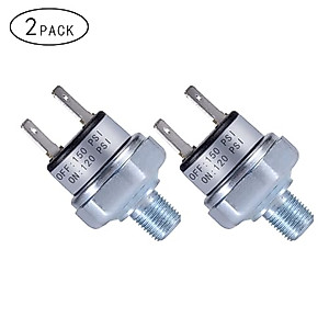 Air Pressure Switch 120-150 PSI Pressure Switch 1/8"-27 NPT DC 24V 12V Pressure Switch Air Compressor Pressure Switch 120PSI Pressure Switch 150PSI Pressure Switch