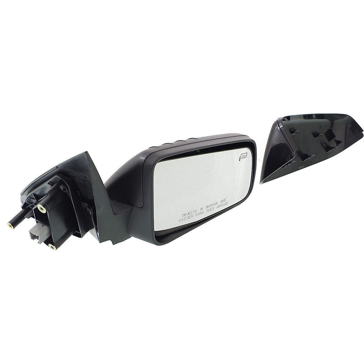 Kool Vue Right Power Heated Door Mirror Compatible With Ford Focus 2008-2011 with 2 Caps Coupe & Sedan, Models With Deluxe Package