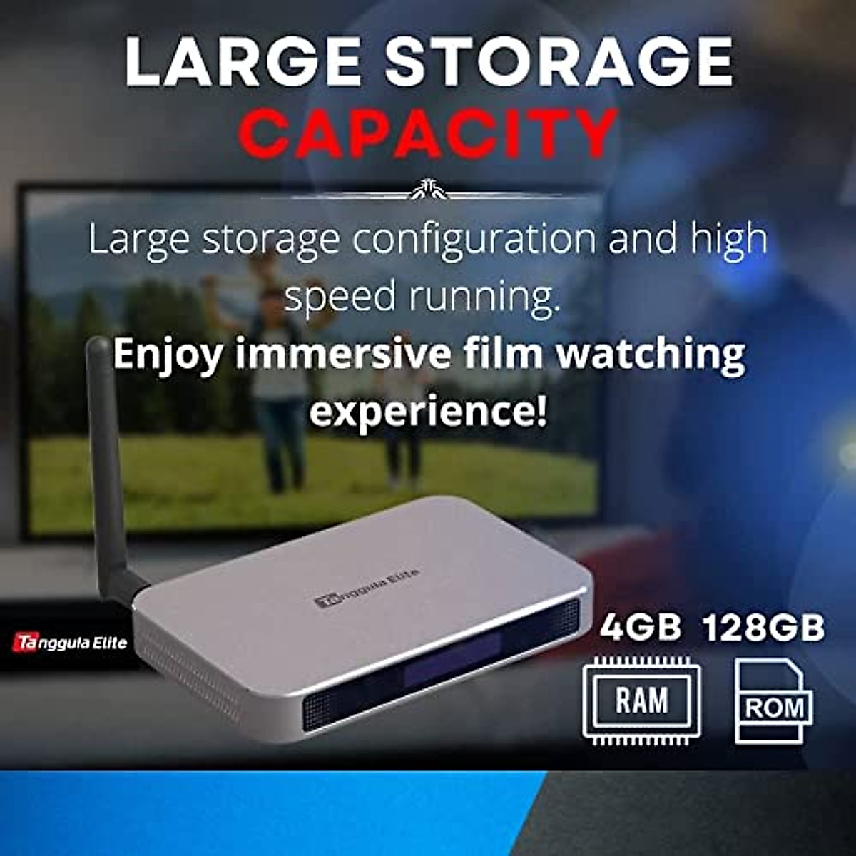 Elite Max Series 4Gb 128GB Android 11 IP TV Box New Technology