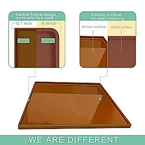 6PCS Silicone Dehydrator Sheets - Nonstick fruit leather trays for dehydrator with Silicone Scraper Compatible with Cosori CP267-FD High Temperature Resistance Reusable for Fruits Meat Vegetables Herbs