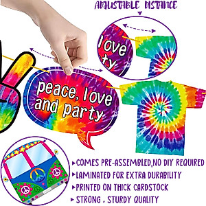 2pcs Tie Dye Birthday Banner Tie Dye Birthday Party Supplies Tie Dye Party Garland Decorations for Tie Dye Party Art Retro 60s 70s Theme Hippie Carnival Baby Shower Birthday Party Supplies