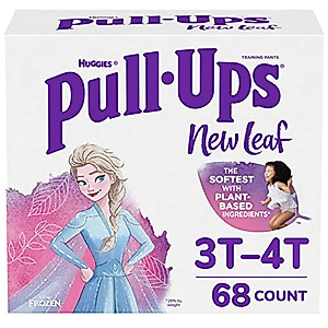 Pull-Ups New Leaf Girls' Disney Frozen Potty Training Pants, 3T-4T (32-40 lbs), 68 Ct