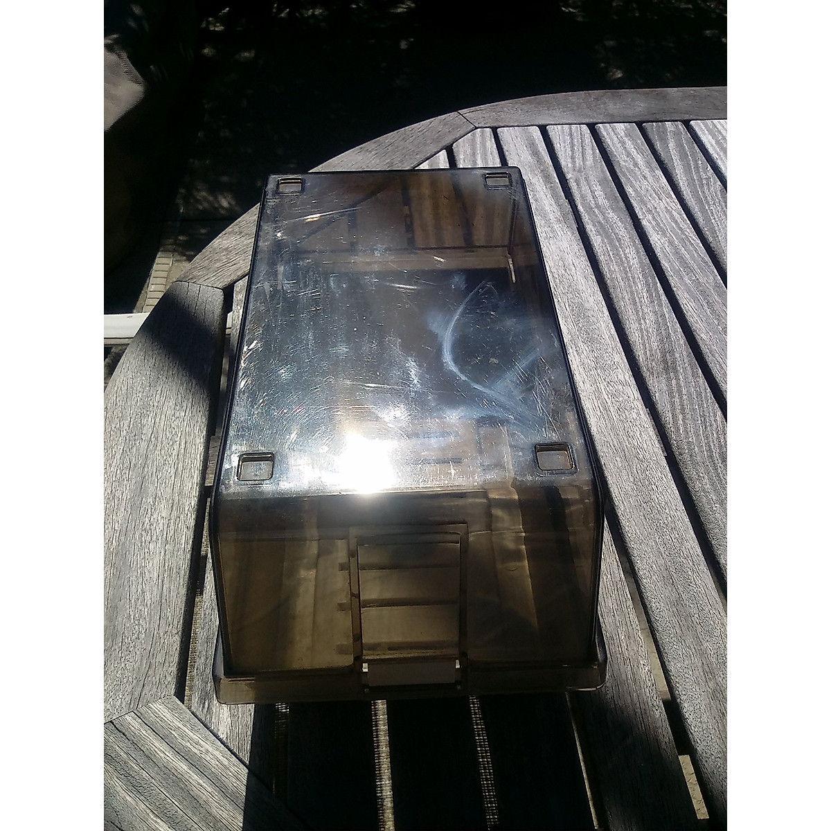 Longform: Vintage 1980s Floppy Disk 5 1/4 5.25 Storage Case Data-Case Hinged Plastic Holder