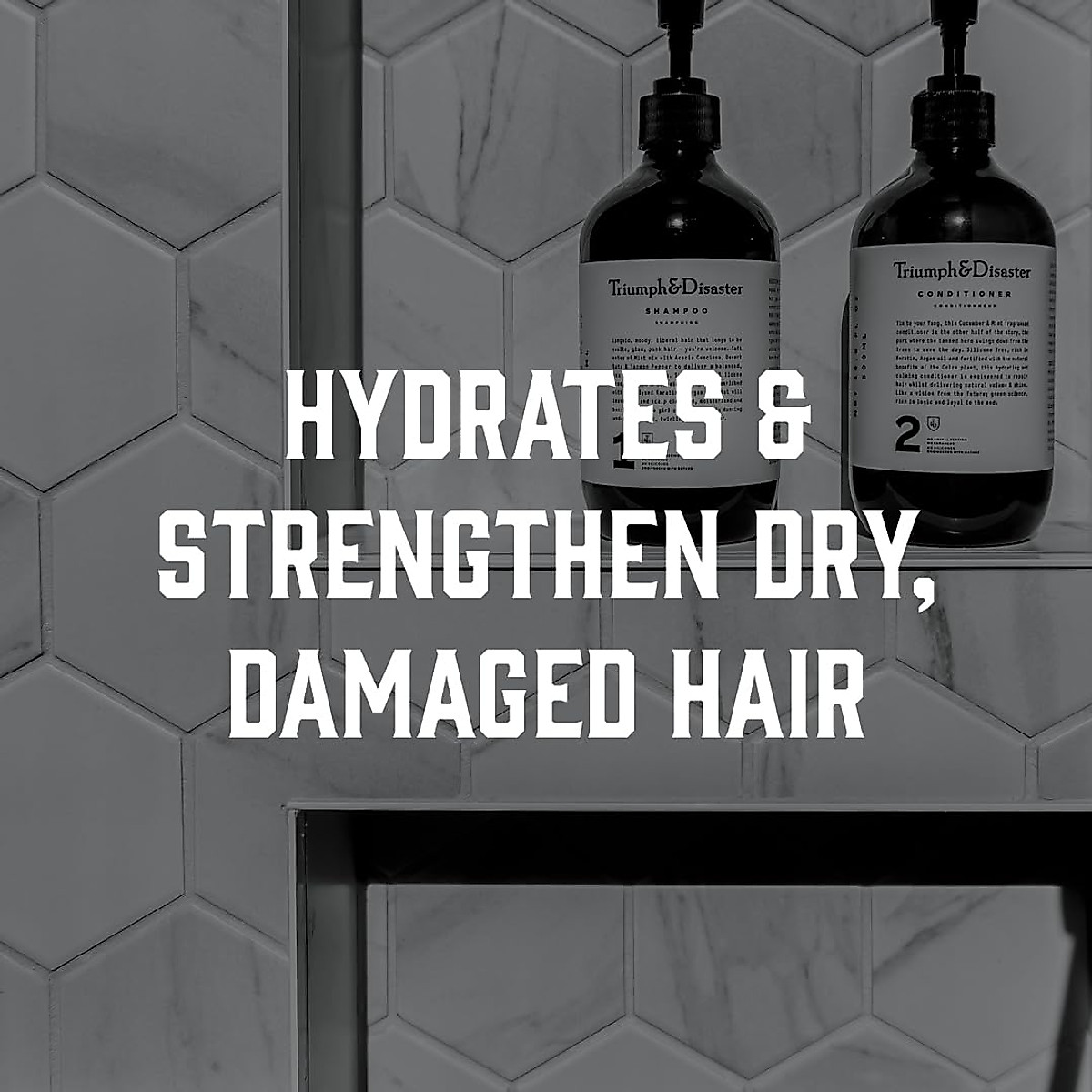TRIUMPH & DISASTER | Shampoo, Deep Cleansing - Soothes & Hydrates Sensitive, Dry and Damaged Hair & Scalp with Keratin for Men & Women, 16.9 fl oz