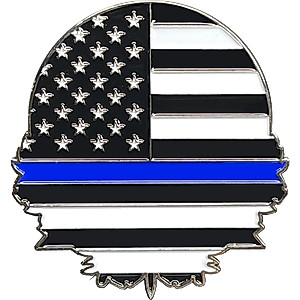 BL16-009 FHP Florida Highway Patrol Trooper Thin Blue Line Police Challenge Coin