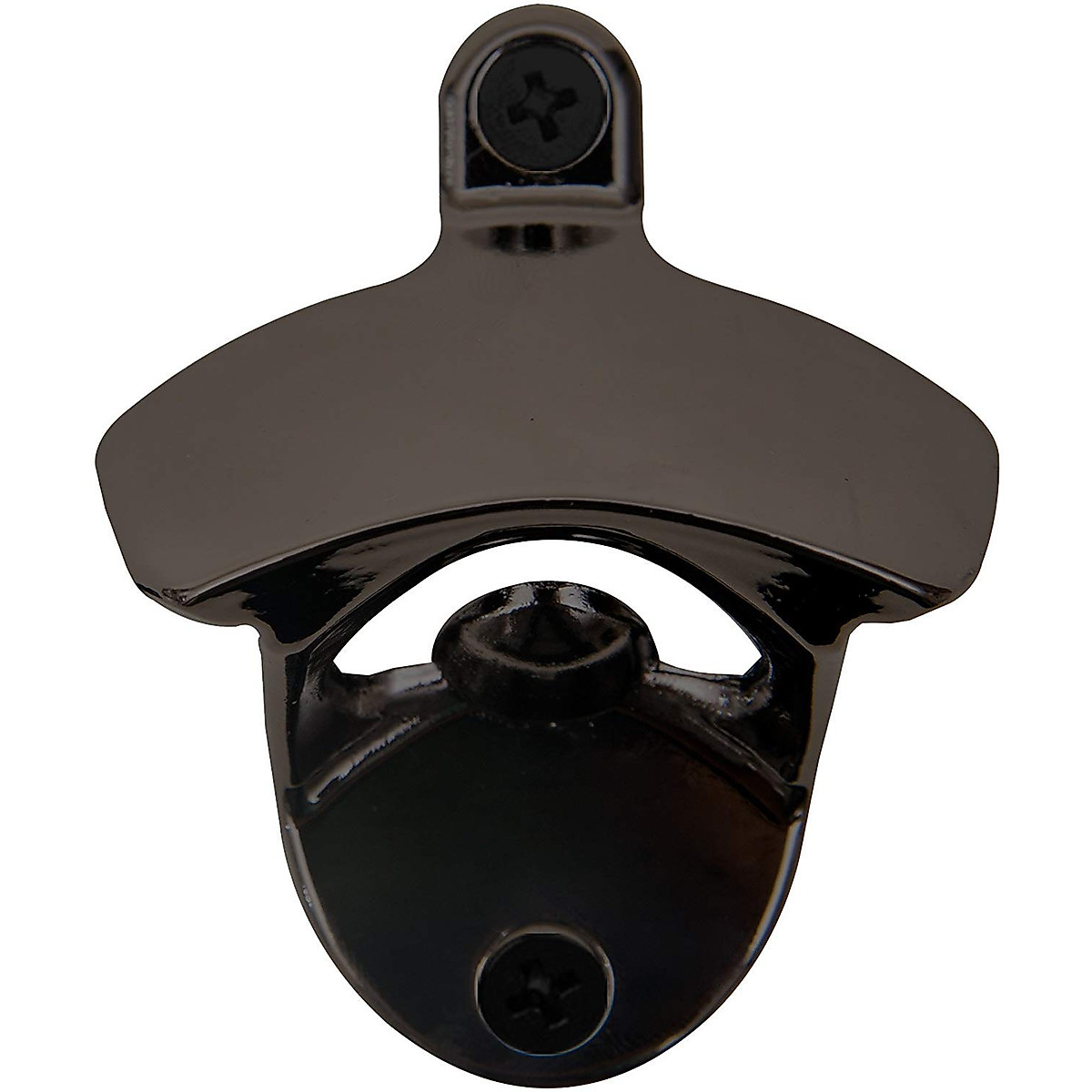 Wall Mounted Black Nickel Gun Metal Finish Beer and Soda Bottle Opener, Free Mounting Hardware Included, Quick Installation, Easy to Surface Mount