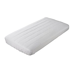 My Baby's First Sateen Waterproof Crib Mattress Pad - 100% Cotton Top - Fits Standard Size Crib Mattresses 27" x 52" - Hypoallergenic and Machine Washable