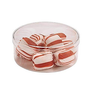 Pioneer Plastics 022C Clear Round Plastic Container, 2.75" W x 1.0625" H, Pack of 4