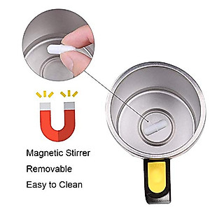 BINE Self Stirring Mug Auto Self Mixing Stainless Steel Cup for Coffee/Tea/Hot Chocolate/Milk Mug for Office/Kitchen/Travel/Home -450ml/14oz