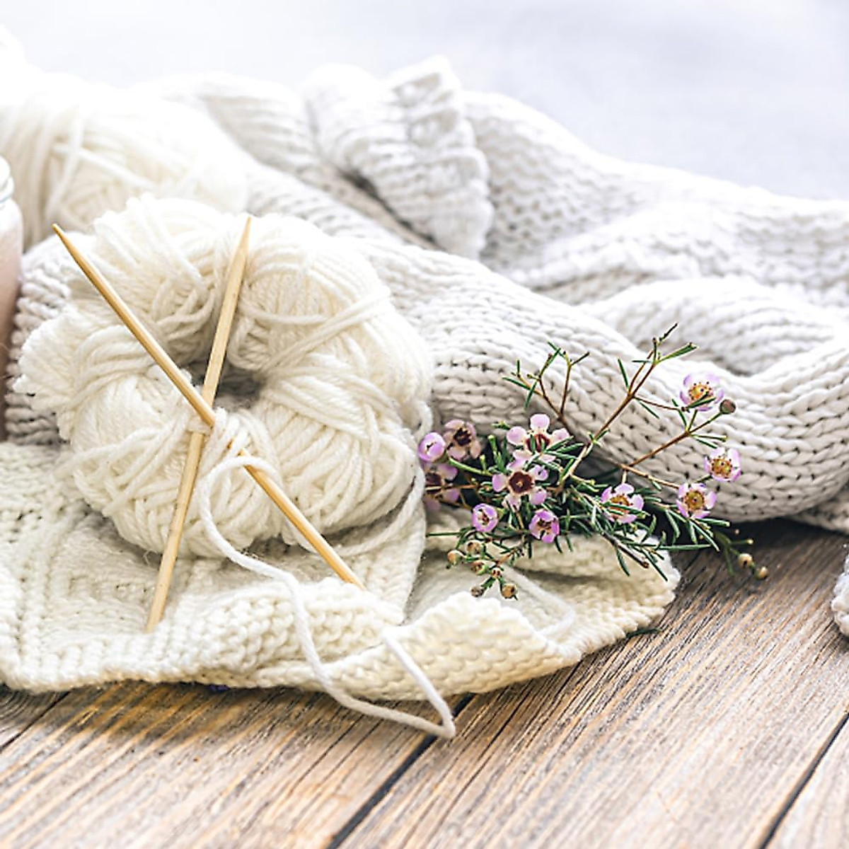 Yarn for Crocheting and Knitting, QLRFFLJOY Soft Crochet Yarns Skeins Multicolored Yarn Balls DIY Yarn Skein for Making Shoes, Sweater, Hat, Gloves, Scarf, Socks