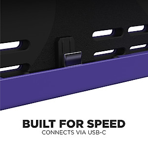 CRKD Nitro Deck Limited Edition with Carry Case - Professional Handheld Deck with Zero Stick Drift for Nintendo Switch and Switch OLED (Retro Purple - Nostalgia Collection)