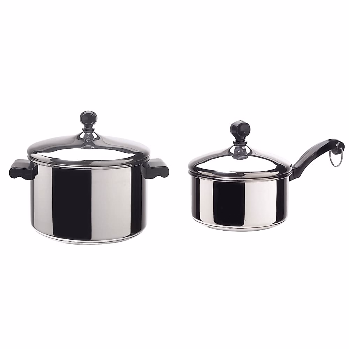 Farberware Classic Stainless Steel 4-Quart Covered Saucepot - - Silver & Classic Stainless Steel Sauce Pan/Saucepan with Lid, 1 Quart, Silver,50000