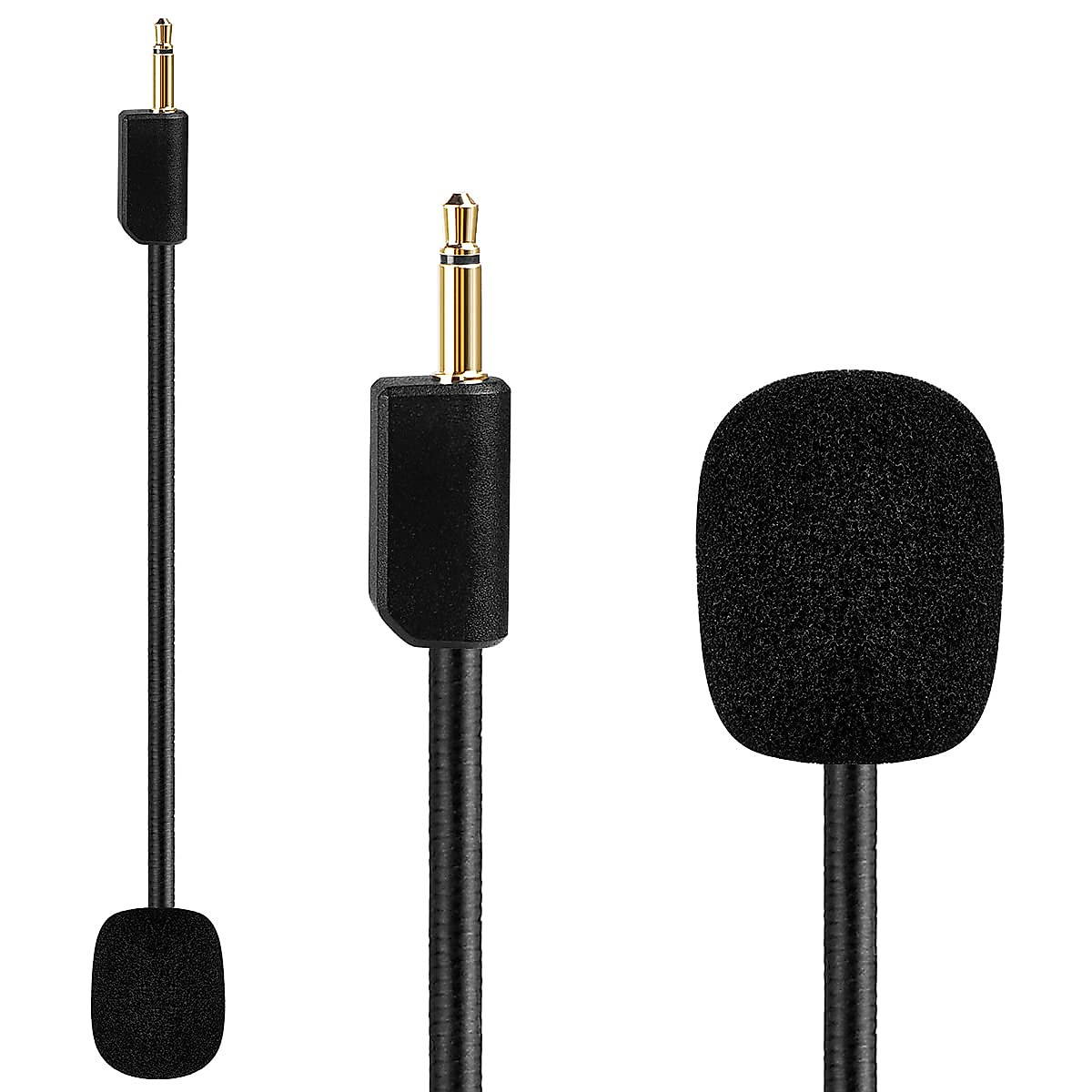 AKKE BlackShark V2 Mic Replacement 3.5mm Jack Detachable Microphone Boom Noise Cancelling Compatible for Razer BlackShark V2,V2 Pro, Gaming Headsets