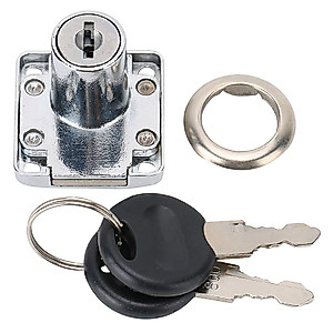 QANYEGN 4 Sets Drawer Lock Cabinet Locks with Keys, Zinc Alloy Drawer and Cabinet Lock, Home Desk Lock for Desks, Cabinets, Drawer Cabinets, Letter Box