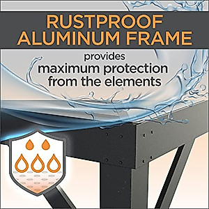 Sojag 10' x 14' Portland Gazebo Wall-Mounted Outdoor Weather-Resistant Aluminum Frame Sunroom Brown