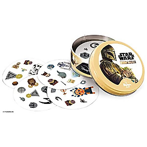 Spot It! Mandalorian - The Mandalorian Series Edition of The Family Speed and Observation Game! Fun Matching Game for Kids, Ages 6+, 2-8 Players, 15 Minute Playtime, Made by Zygomatic