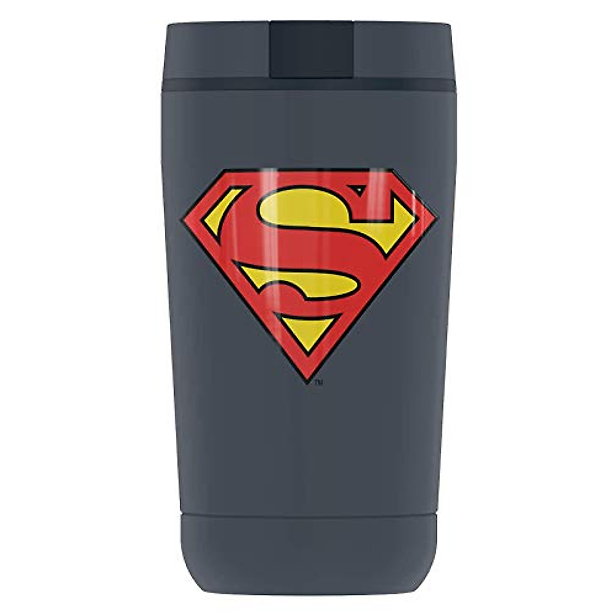 THERMOS Superman Classic Logo Shield, GUARDIAN COLLECTION Stainless Steel Travel Tumbler, Vacuum insulated & Double Wall, 12oz
