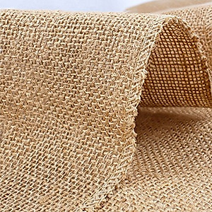 100% Natural Jute Rustic Burlap Table Runner - 12" Wide x 120" Long - Perfect for Rustic Theme Weddings, Events, Parties, BBQ's, Dining Table & Home Decor.