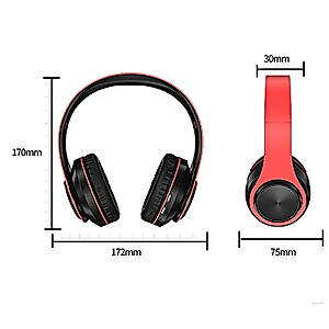 Gzkeji B39 Bluetooth Headset Headset Head-Mounted Wireless Light-Emitting Colorful Breathing Light can be plugged into a Card Folding bass a Variety of Devices and Scene Universal Headphones (White)