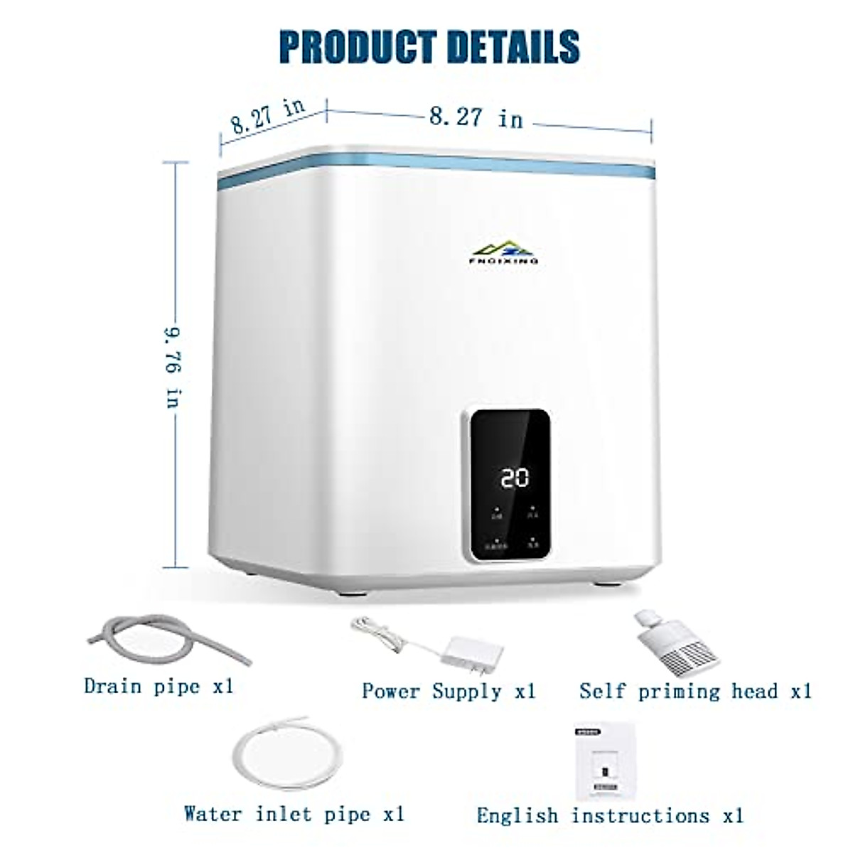 Small Washing Machine Mini Washer Fully Automatic Mini Small Portable Clothes Washing Machine Underwear Washer Electric Compact Laundry Machines Desktop Washing Machine（White）