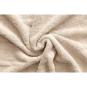 American Veteran Towel, Hand Towels for Bathroom Set of 4, 100% Cotton Turkish Hand Towel Sets Clearance Prime, Soft Drying Hand Face Towels, Beige Hand Towels
