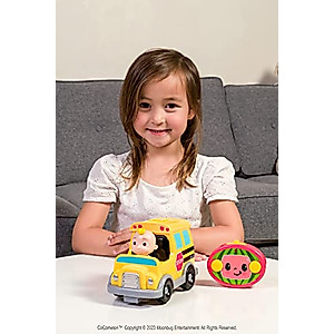 Jada Toys Cocomelon 7.5" School Bus RC Remote Control Car, Toys for Kids