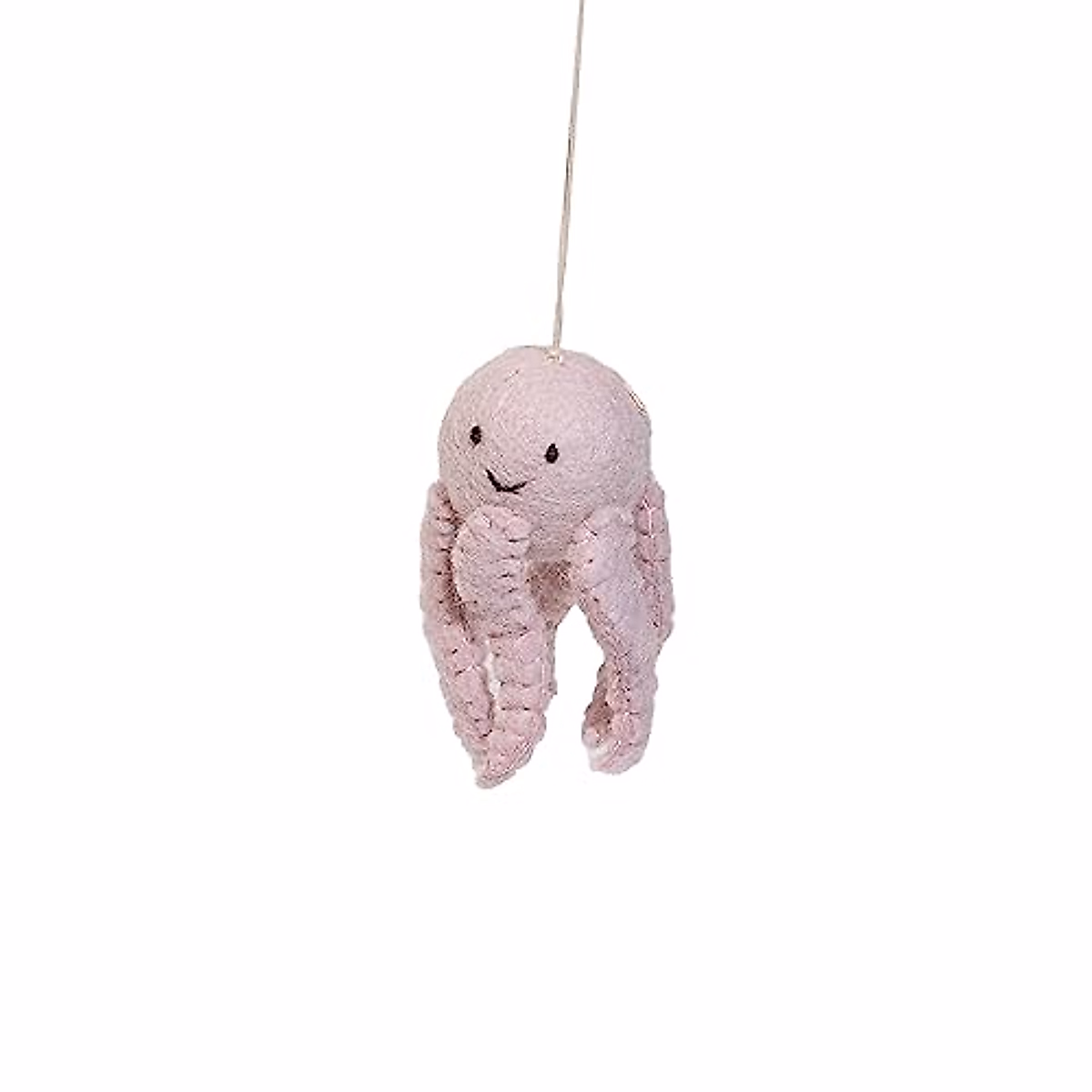 Solas Fifty Two Wool Felt Ocean Animals Hanging Decorations Nursery Decor Felt Animal Figures for Play Set of 5 Handmade Narwhal, Shark, Turtle, Octopus, Whale Christmas Tree Ornaments