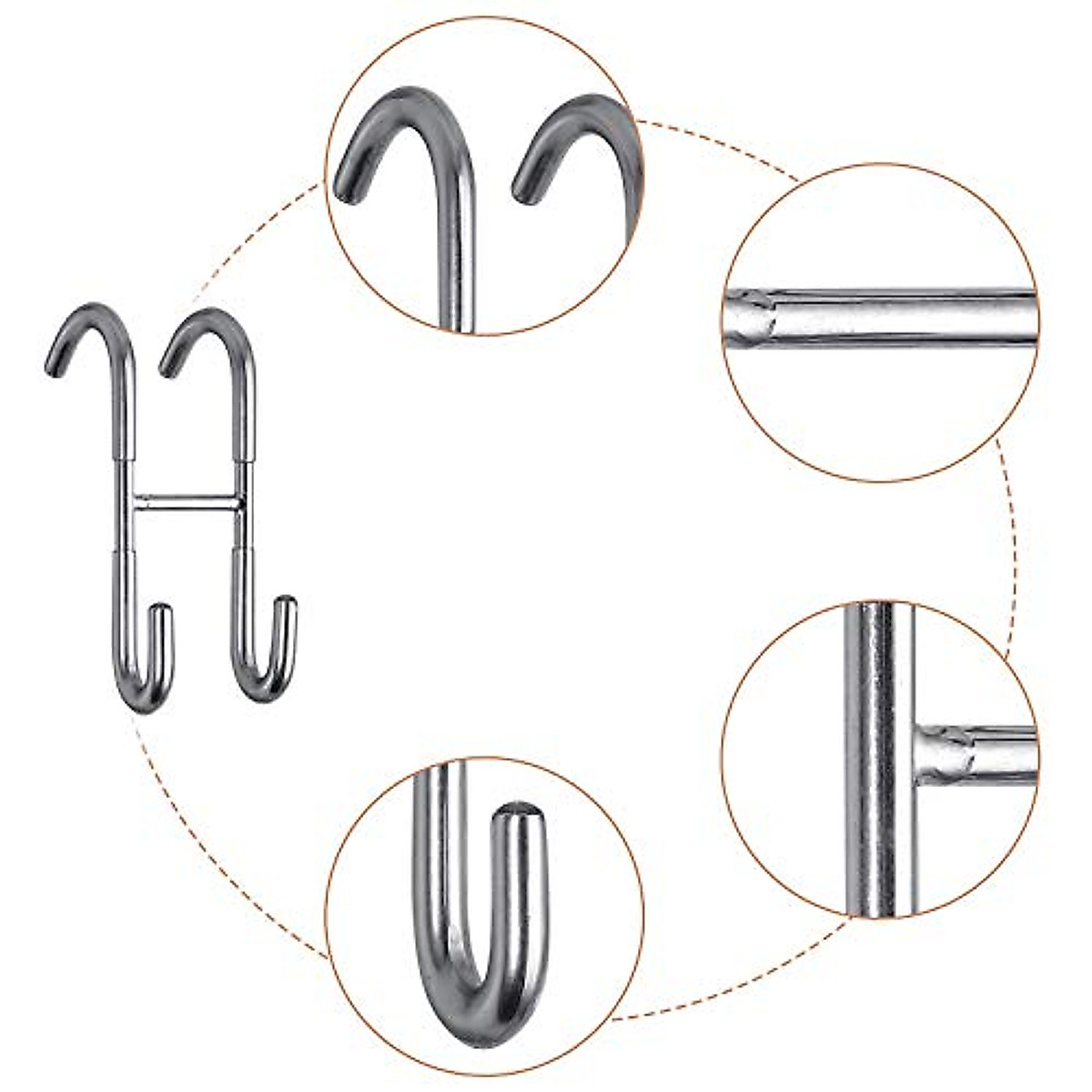 Shower Hooks Set Kamtop 3 PCS Shower Door Hooks Double Towel Rack 2PCS Single Door Hook Over Door Hooks for Bathroom Frameless Glass Shower Door Towel Hooks Shower Squeegee Hooks