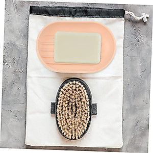 Cabilock 1 Set Bathroom Set Tray Decor Plastic Toothbrush Holder Toothbrush Holder Cup Lotion Pump Bottle Vanity Decor Black Trim Foaming Handwashing Fluid Plating Dressing Table