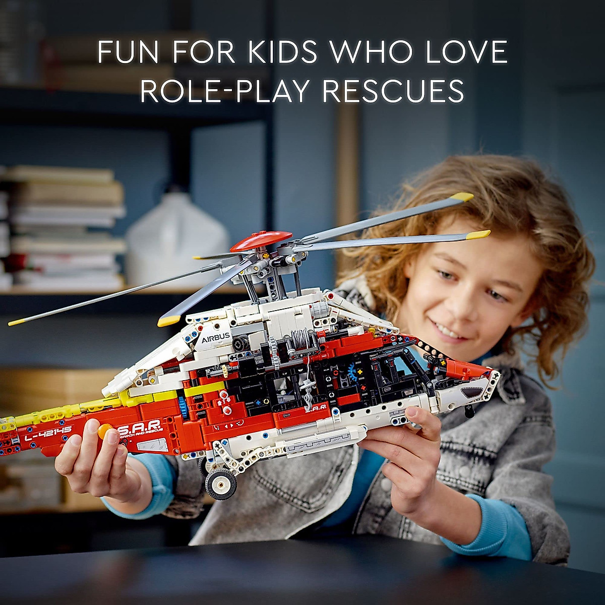 LEGO Technic Airbus H175 Rescue Helicopter 42145 Building Toy Set for Kids, Boys, and Girls Ages 11+ (2,001 Pieces)