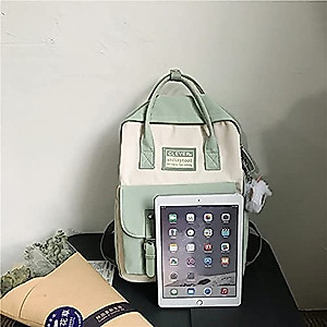 GGOOB Aesthetic Backpack Cute Kawaii Backpack for School Backpack Cute Aesthetic (black)