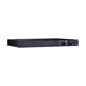 CyberPower PDU44002 Switched ATS PDU, 100-120V, 20A (Derated to 16A), 10 Outlets, 1U Rackmount