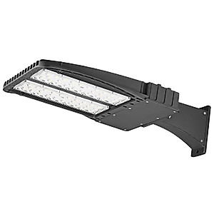 1000LED LED Sheobox Parking Lot Light 200W (600W Eq.) Outdoor Street Light, 5000K AC110-277V Arm Mount, Waterproof IP66
