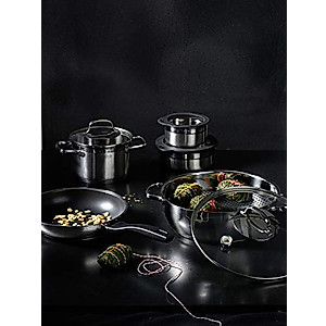 Rösle Elegance Stainless Steel Frying Pan, 9.5-inch, Stainless