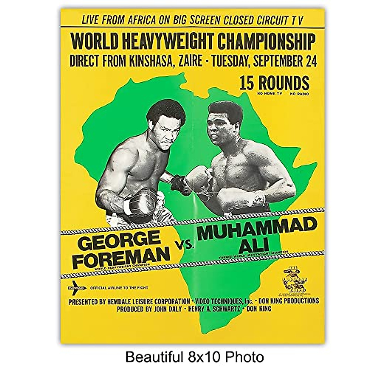 Muhammad Ali Wall Art Poster Set - Bar Wall Decor - Gym Wall Decor - Motivational Sports Decor - African American Wall Art - Man Cave Decor - Boxing Posters- Gifts for Men Boys - Black Art