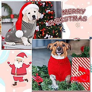8 Pieces Dog Sweaters Large Christmas Dog Sweaters for Dogs Cat Dog Outfit for Small Medium Large Dog Cat Christmas Cosplay Clothes (Large)