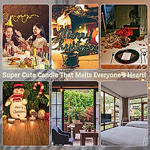 24PCS Cactus Tealight Candles Set, FULANDL Handmade Delicate Succulent Cactus Tealight Candles, Artificial Succulent Plants Candles for Party, Festival, Birthday, Wedding, Home Decor