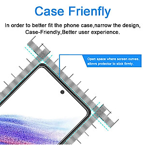 Coolpow 【3+3 Pack】 Designed for Samsung Galaxy A53 5G Screen Protector Samsung A53 5G Screen Protector Tempered Glass Film, 【Easy Installation Tool】 Bubble Free, Anti-Scratch, HD