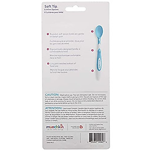 Munchkin Soft-Tip Infant Spoon, 6 Count