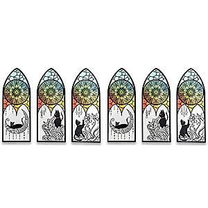 6PCS Cute Black Cat Waterproof Bookmark with Creative Design, The Best Gift for Those who Love to Read