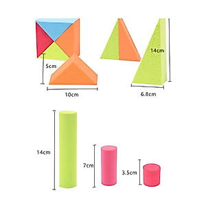 MOBU Foam Building Blocks for Toddlers 1-3, 50 PCS Educational Soft Building Blocks for Kids Playing Indoor Outdoor Bathroom Bathtub or Beach (Reusable Storage Bag)