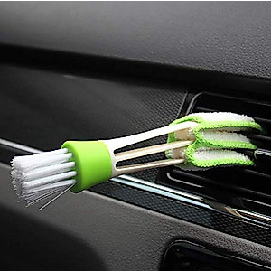 WOIWO Cleaning Brush For Air Outlet Of Two-Headed Car Air Conditioner, Soft Brush For Instrument Panel Dusting, And Cleaning Articles For Interior Decoration