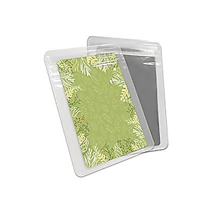 Carosoffe Green Small Compact Mirror for Purse, Boho Leaf Branches Botanical Aesthetic Art Travel Makeup Mirror for Women Men, Rectangular Handheld Compact Pocket Mirror 4 PCS