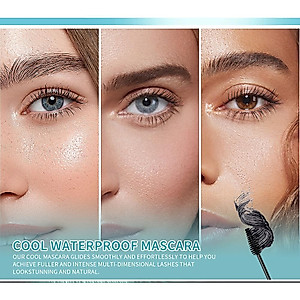 Volume and Length Thrive Black Mascara 4D Volumizing Thick Curling Mascara Waterproof, No Smudging, No Clumping, No Flaking, Thick & Black, Best Mascara for Women 0.28 OZ/ 8g