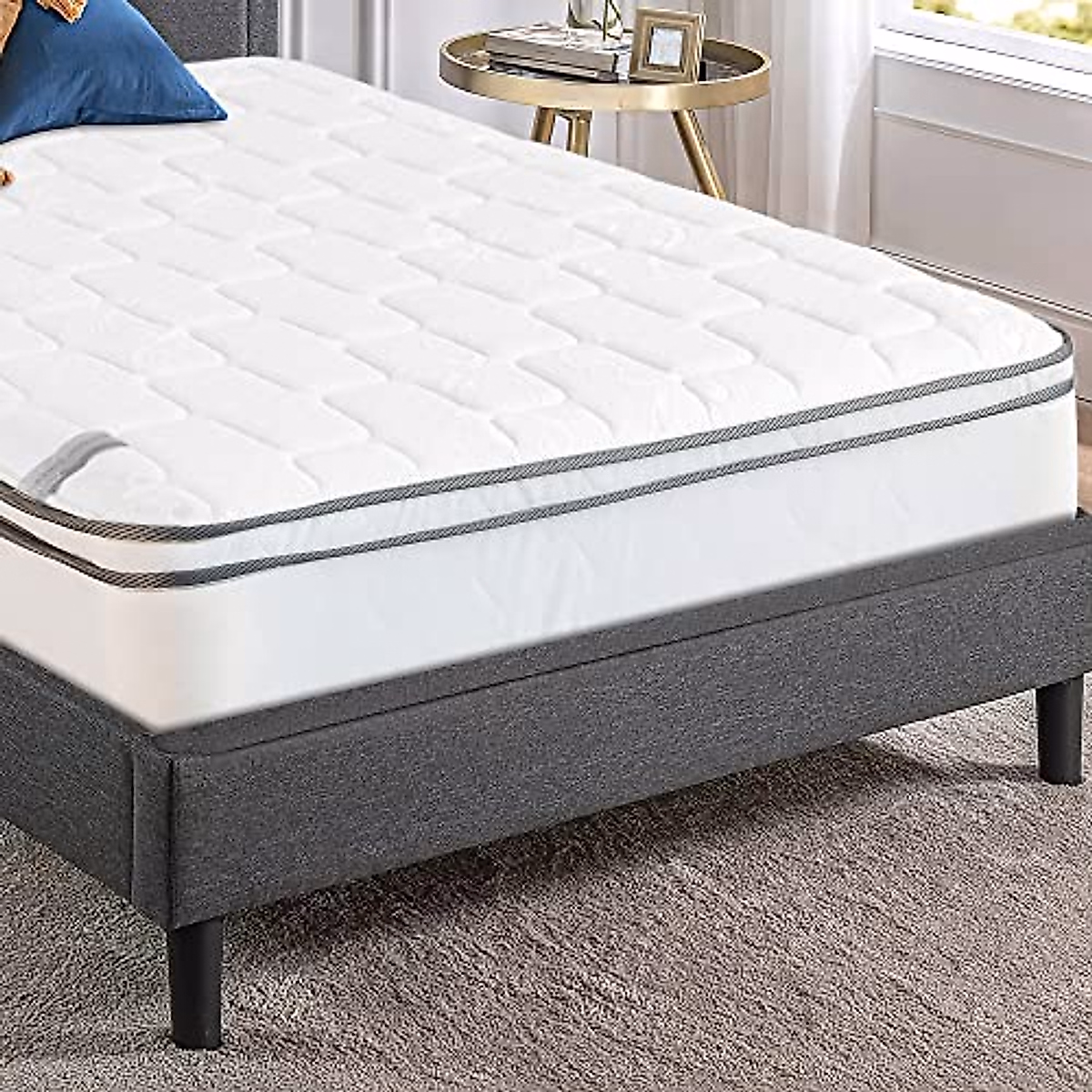 Spring Coil9-inch  Pillow top Fully Assembled Orthopedic Mattress, Royal Collection, Twin Size