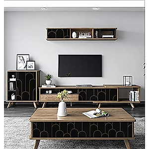 Stripe Peel and Stick Wallpaper Modern Black Contact Paper Geometric Black and Gold Removable Paper Self Adhesive Wallpaper Decorative for Wall Countertop Cabinet Furniture Vinyl Film 17.3"X118.7"